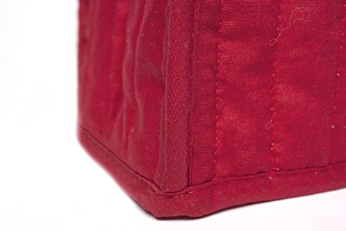 Four Slice Toaster Cover, Machine Washable Cotton/Polyester Kitchen Appliance Covers, Paprika Red RITZ