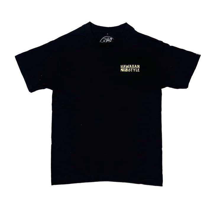Local Motion Hawaiian Style Island Style TEE (as1, Alpha, s, xx_l, Regular, Regular, Black, L)