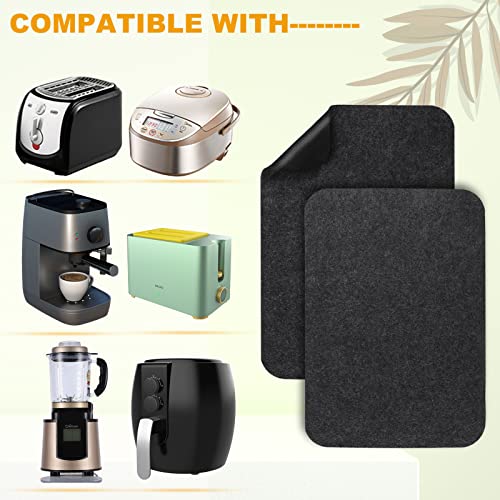 5PCS Heat Resistant Mat for Air Fryer Kitchen Appliance Slider Mats,5mm/0.2inch thickened Kitchen Countertop Heat Protector Mat compatible for Ninja Foodi Air Fryer,Coffee Maker,Blender
