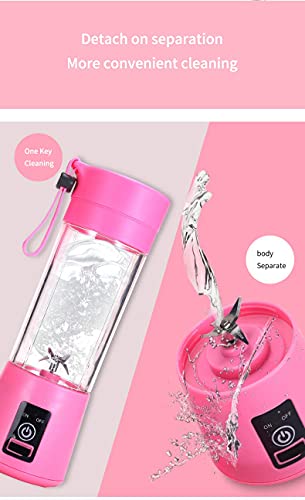 Portable Blender, Personal Mixer Fruit Rechargeable with USB, Mini Blender for Smoothie