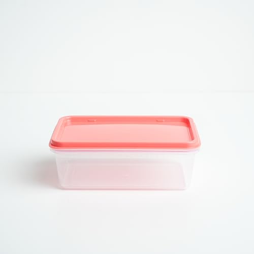 Unica Food Storage Container, with Airtight Lid, Stackable Rectangle Meal Prep Container, BPA-Free, Dishwasher, and Freezer Safe, Set of 3, 28 oz, 5.56x5.56x3.13 in