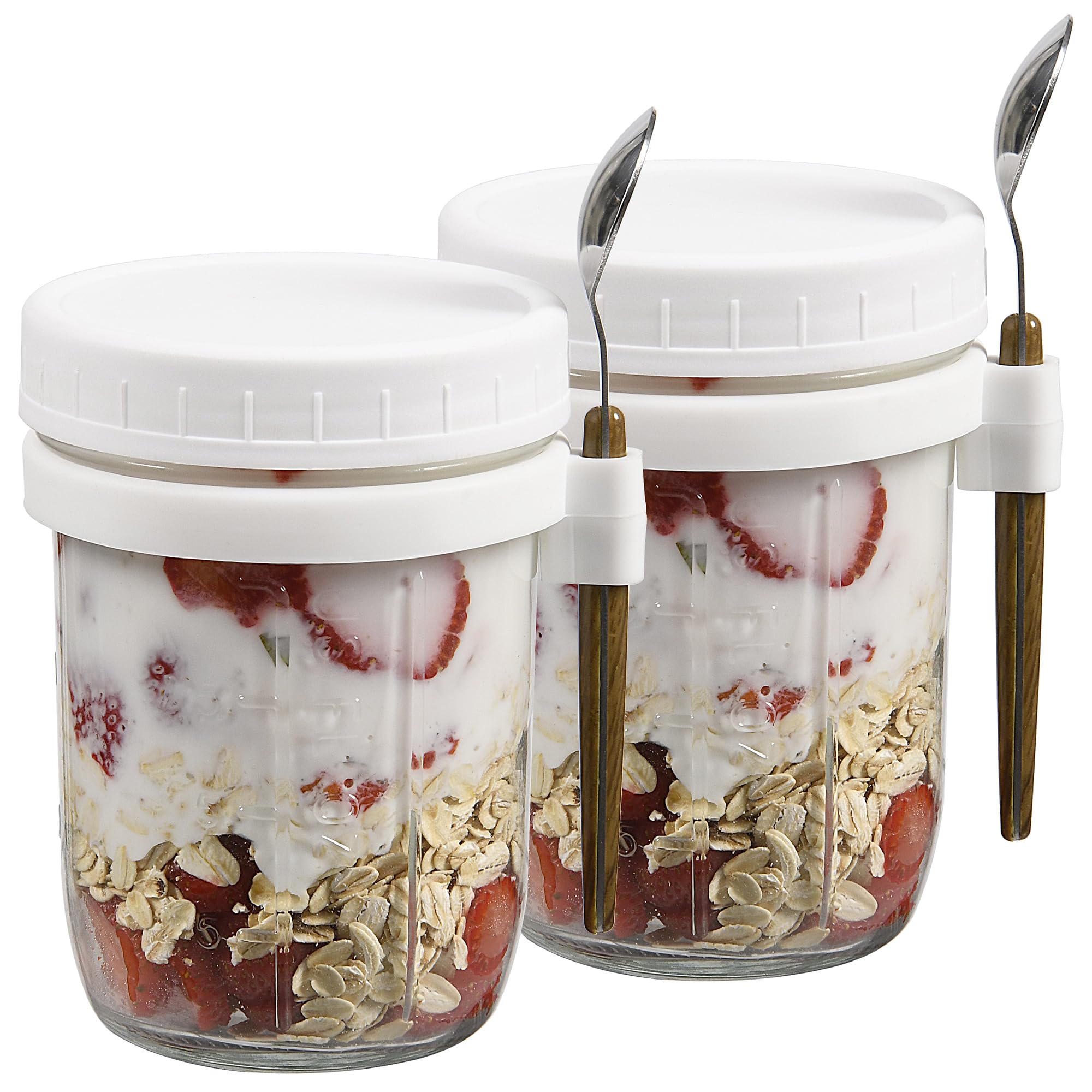 Homevio Overnight Oatmeal & Yogurt Containers Set