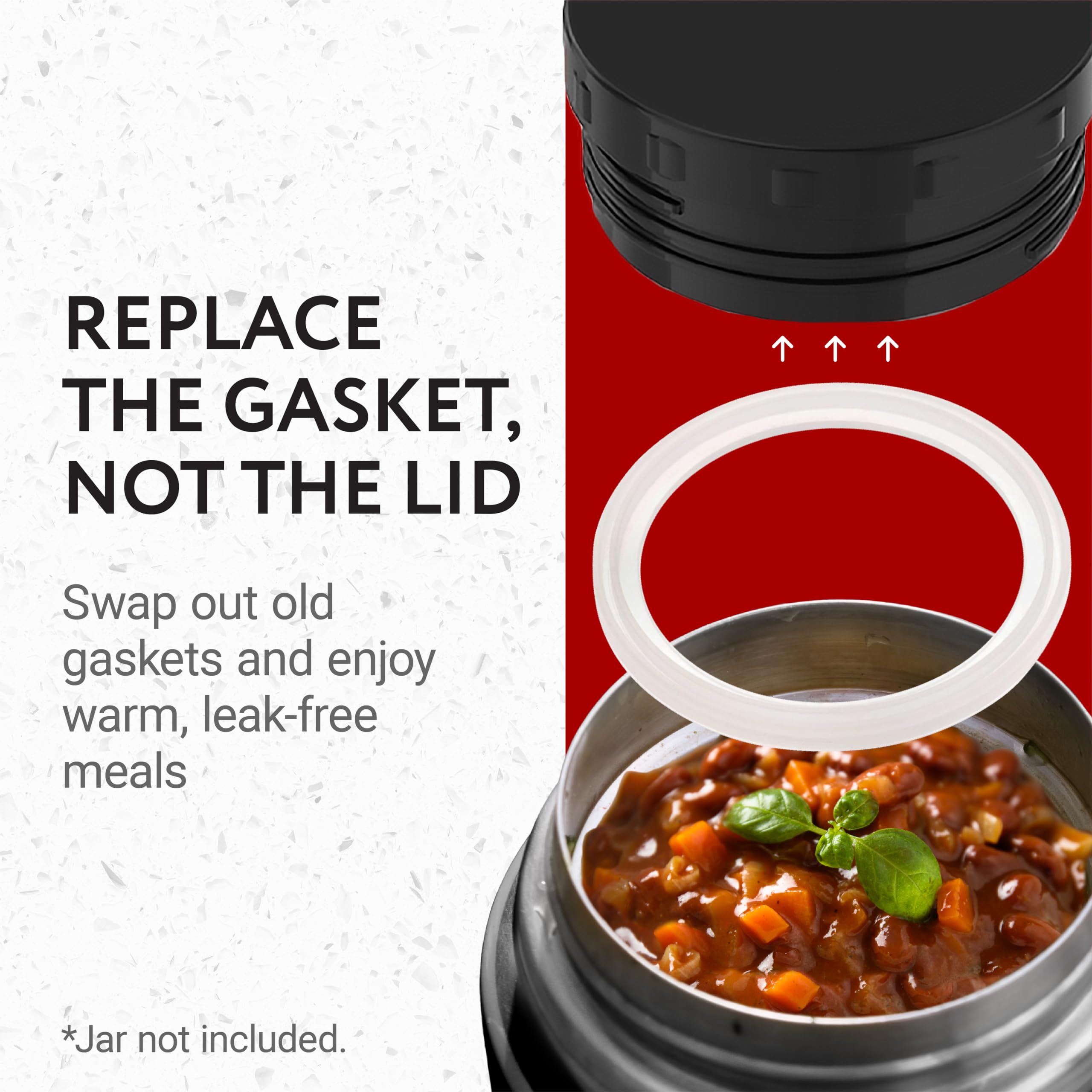 [3 Pack] Impresa Gaskets fits Thermos Stainless King Food Jar 16 and 24 Ounce – Seals / O-Rings With No BPA /Phthalate / Latex - Replacement for 16 and 24 Ounce Containers
