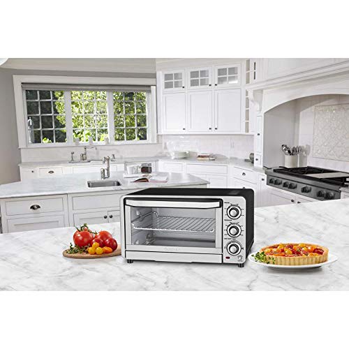 Cuisinart TOB-40FR Custom Classic Toaster Oven Broiler, Silver (Renewed)