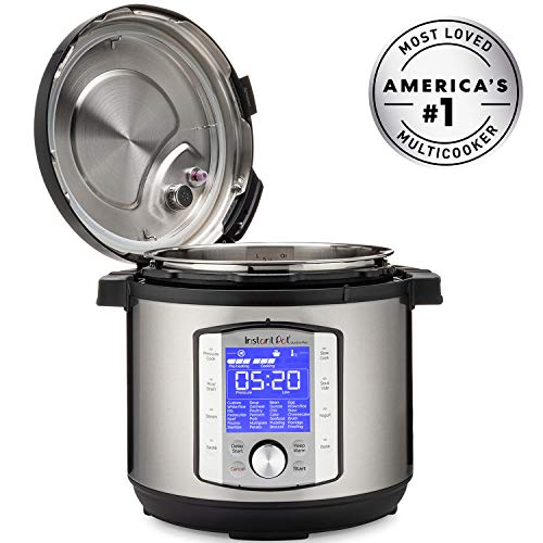 Instant Pot Duo Evo Plus 10-in-1 Pressure Cooker, Rice Cooker, Slow Cooker, Yogurt Maker, Sous Vide, Sauté, Food Warmer, Bake, Stock Pot, Steamer, Cookware Grade Stainless Steel Inner Pot, 6 Quart