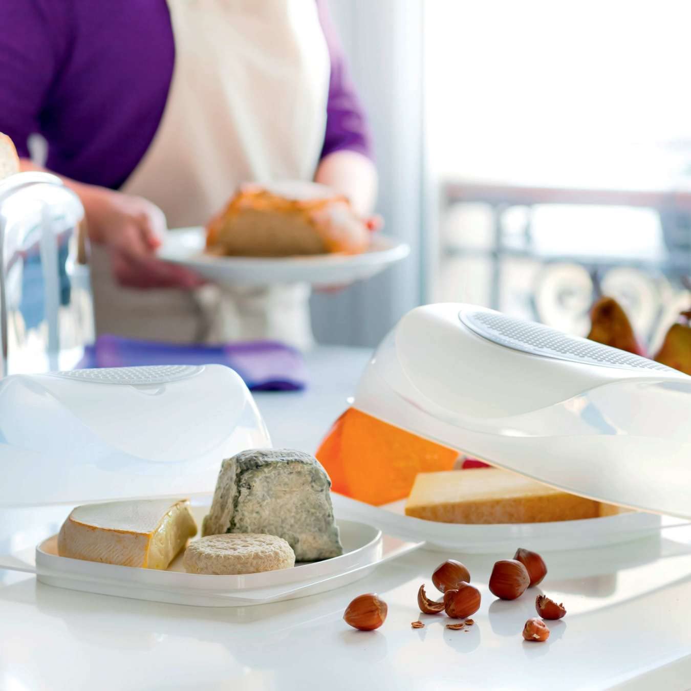 Tupperware CheeSmart Max Cheese & Deli Storage Box Large - Food Storage Container - Keeps Food Fresher For Longer - Odour-Free Fridge - 100% BPA Free Plastic - Ideal for Cheese, Dairy & Deli Meats