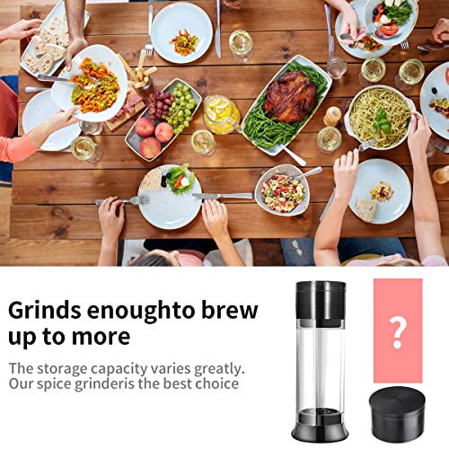 Herb Grinder All-in-one, Kitchen Spice Grinder, Black