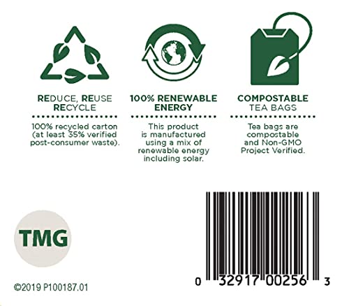 Traditional Medicinals Organic Turmeric with Meadowsweet & Ginger Herbal Tea, Supports Healthy Response to Inflammation, (Pack of 4) - 64 Tea Bags Total