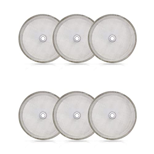 French Press Filter 6 Pieces Stainless Steel Replacement Filters Mesh French Press Screen Filter Replacement for Coffee Tea Makers and Coffee Grounds Filters