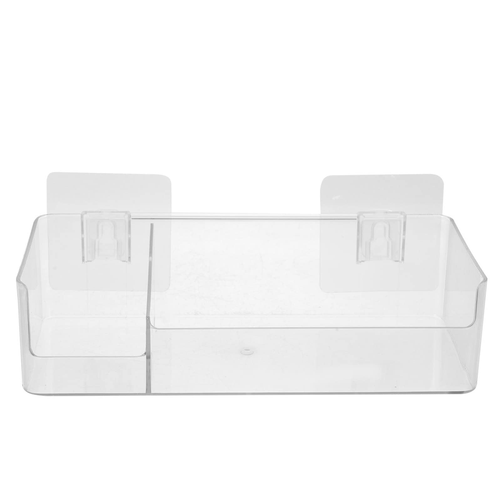 Kichvoe Organizer Storage Cabinet Refrigerator Bin Clear Plastic Bins for Fridge Bath Basket with Suction Cups Refrigerator Crisper Storage Containers Kitchen Organization Fridge Organizer