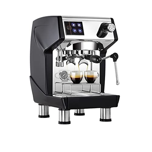 XBROOM Pump Type Commercial Single Head Semi-Automatic Coffee Machine 1.7L Tank With Hot Water Boiler Electric Espresso Maker (Color : C)