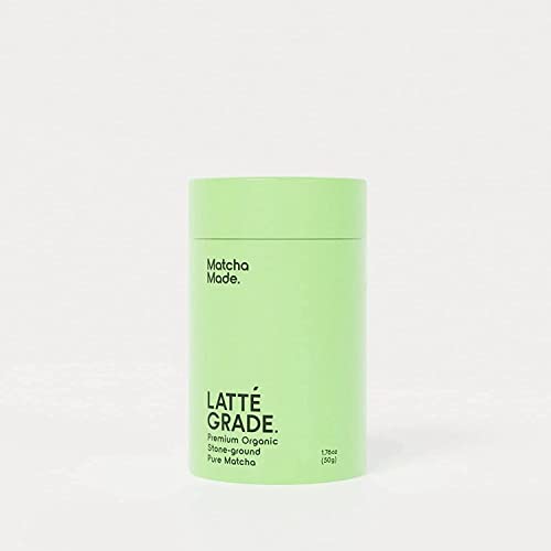 Matcha Made Premium Organic Stone-ground Powder - Latté Grade - Pure Japanese Matcha Green Tea Powder - Coffee Alternative 1.76 oz