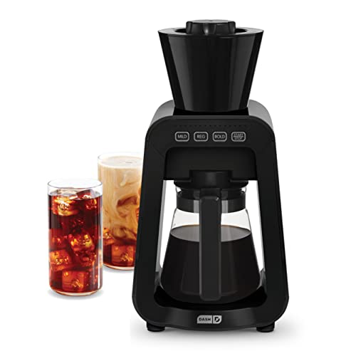 DASH Rapid Cold Brew Maker with VacuPress⢠Technology with Glass Carafe for 40 Ounces of Instant Fresh Cold Brew Coffee or Iced Tea