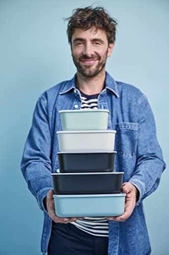 Mepal EasyClip 15oz/450ml - Leakproof & Airtight Food Storage Container | BPA-Free | One-Click Open & Close System | Nordic-Sage | Made in Holland