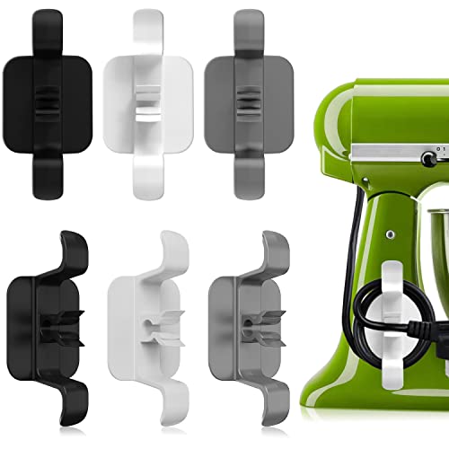 6-Pack Upgraded Kitchen Appliance Cord Winder, Cord Organizer for Appliances, Heat Resistance Cord Wrapper & Cord Holder for Appliances, Appliance Cord Organizer Stick on Mixer, Toaster, Air Fryer