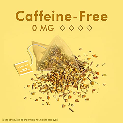 Teavana Jade Citrus Mint Green Tea, Beach Bellini, Lemon Ginger Bliss Herbal Tea Caffeine Free with Recipe eBook - Set of 4 Items (Without Honey Sticks)