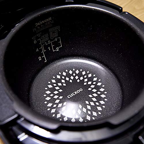 CUCKOO CRP-HZ0683FR | 6-Cup (Uncooked) Induction Heating Pressure Rice Cooker | 13 Menu Options, Auto-Clean, Voice Guide, Made in Korea | Black/Red
