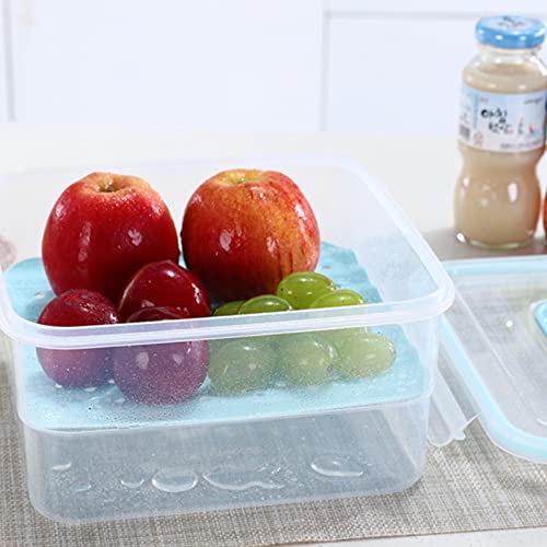 amokk Snackle Box Charcuterie Container with Handle Divided Lunch Box Containers for Adults Salad Container BPA Free (Blue)
