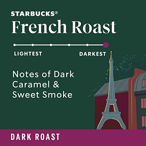Starbucks Ground Coffee—Dark Roast Coffee—French Roast—100% Arabica—1 bag (28 oz) - (Packaging May Vary)