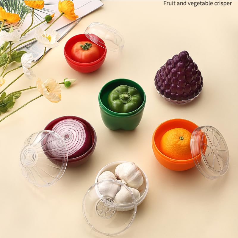 XIZHI 2 Pack Onion Storage Containers Reusable Refrigerator Onion Saver Container Keep Onion Fresh for Leftover Onion Storage Holder for Fridge