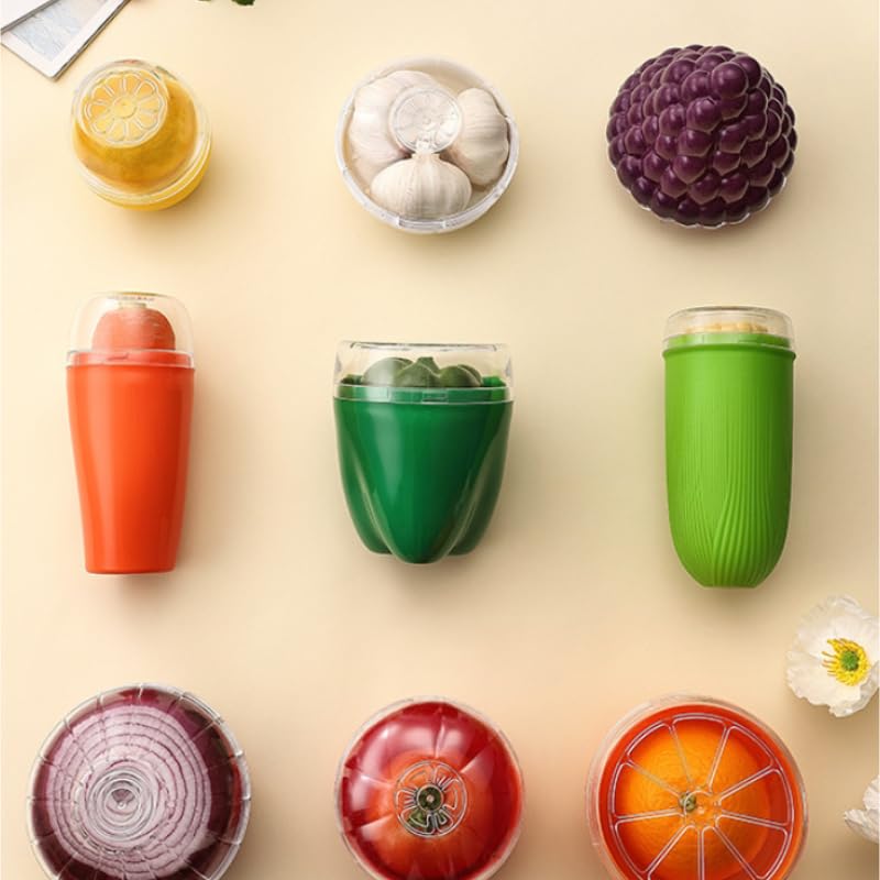 XIZHI 2 Pack Onion Storage Containers Reusable Refrigerator Onion Saver Container Keep Onion Fresh for Leftover Onion Storage Holder for Fridge