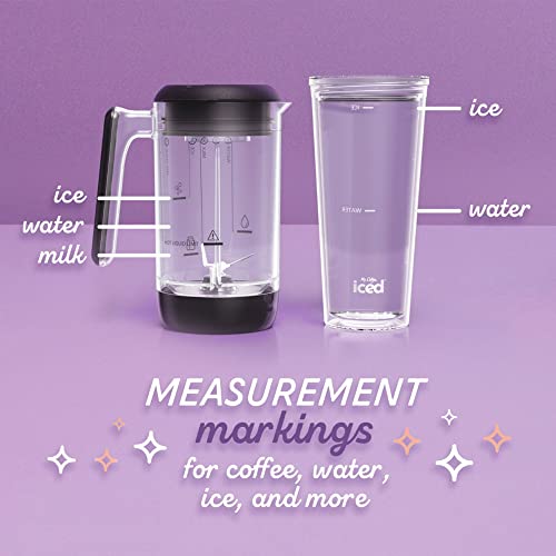 Mr. Coffee Single-Serve 3-in-1 Iced and Hot Coffee and Tea Maker and Blender with Reusable Filter, Scoop, Recipe Book, 2 Tumblers, Lids and Straws