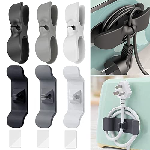 SAIGHT 6 PCS Cord Organizer for Kitchen Appliances, Holder 2 Kinds of Style, Upgraded Keeper, Wrapper Stick Firmly on Appliances Mixer, Coffee Maker, Pressure Cooker, Air Fryer & Other