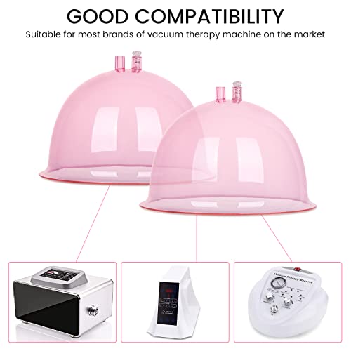 Titoe Buttocks Vacuum Cups 230mL Vacuum Therapy Cupping Machine Accessories Butt Suction Cups with Y-Hose,A Pair