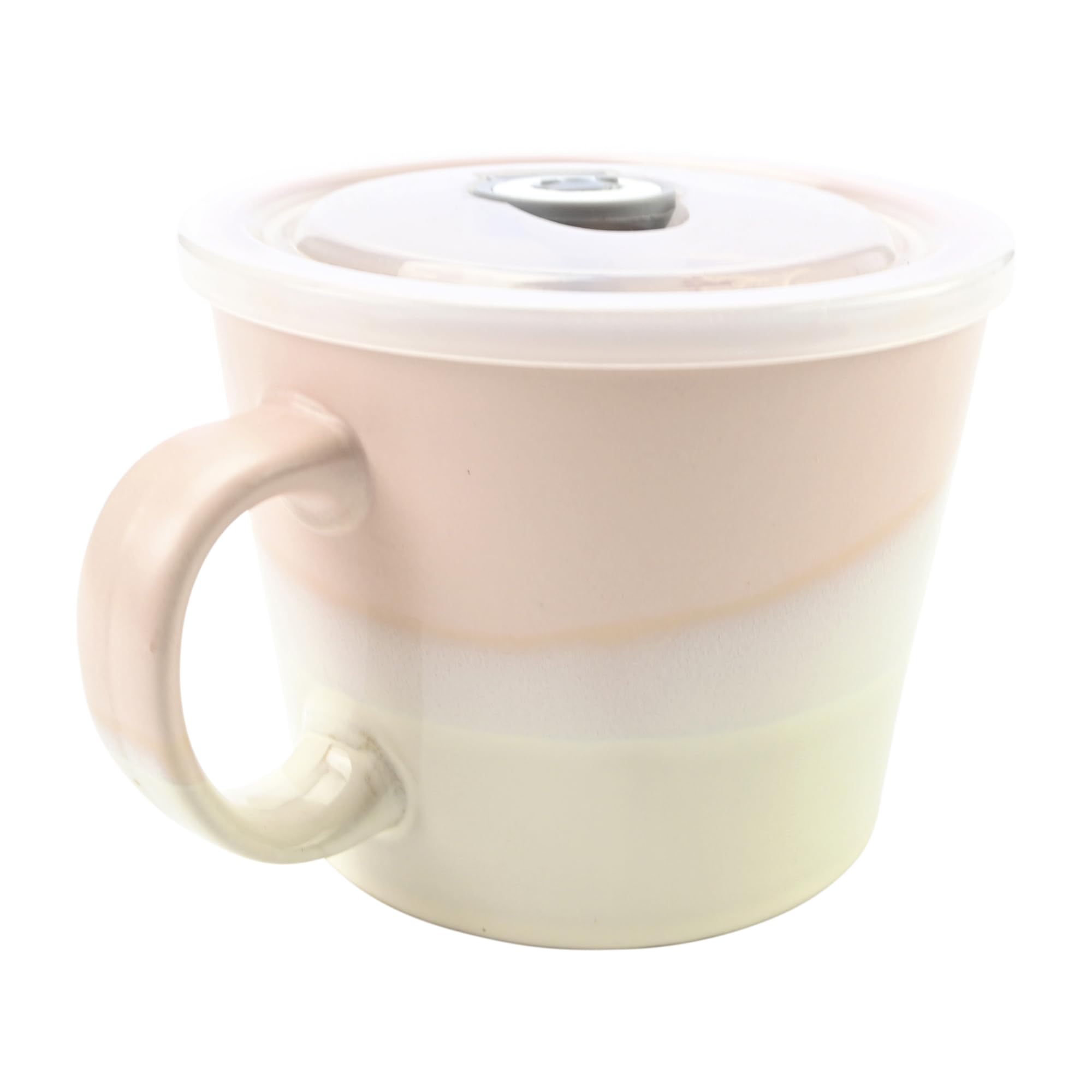 Boston Warehouse 24oz Tall Souper Mug Reuseable Food Storage Container Pastel Pink