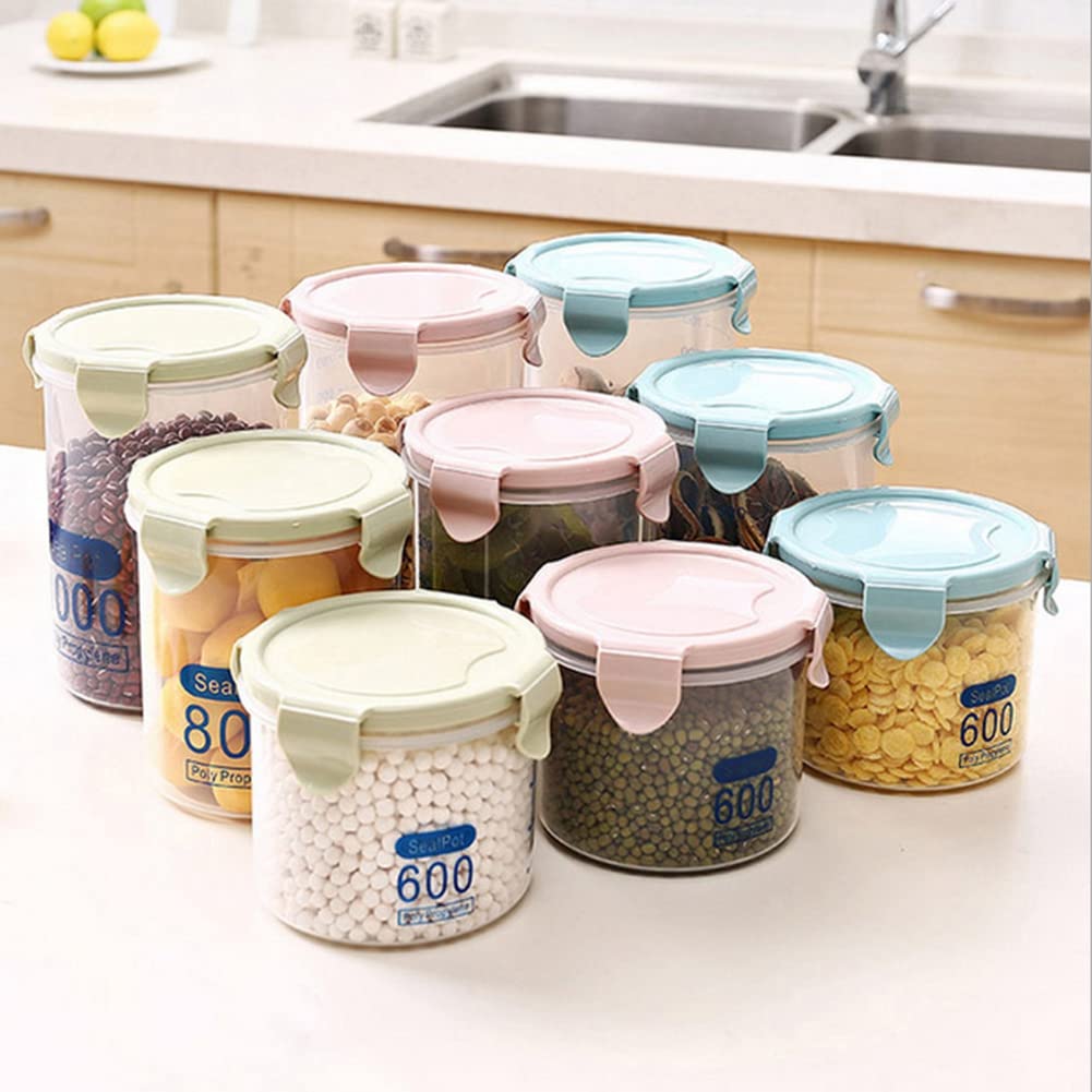 Airtight Food Storage Containers with Lids for Kitchen Organization, Plastic Canister Kitchen Storage Containers for Pantry Organization and Storage, Cereal, Rice, Pasta, Flour and Sugar Containers 6