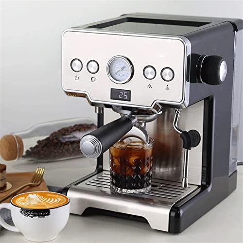WJHSPkfj Espresso Machine Coffee Machine Espresso Machine Semi-Automatic Pump Cappuccino Milk Froth Machine Coffee Machin (Color : Dark Grey, Size : UK)