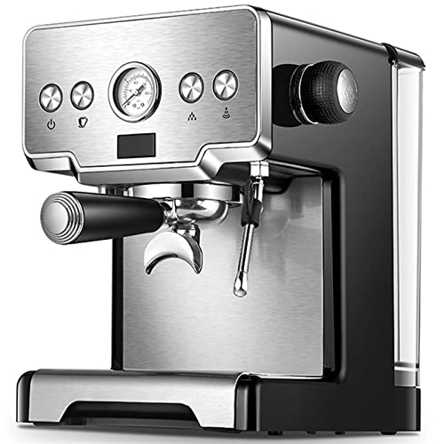 WJHSPkfj Espresso Machine Coffee Machine Espresso Machine Semi-Automatic Pump Cappuccino Milk Froth Machine Coffee Machin (Color : Dark Grey, Size : UK)
