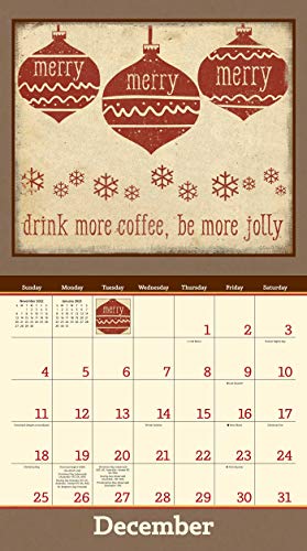 Coffee 2022 Deluxe Wall Calendar