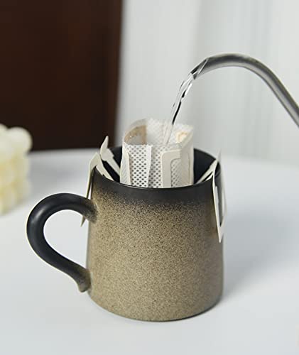SHANYANTAOCI Chinese style Ceramic Coffee Cup,12 oz Coffee Mug Ceramic Cup Frosted and Matte, Unique Tea Mug for Home and Office, Modern Drinking Cup Water, Original Gifts for Birthday and Christmas