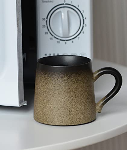 SHANYANTAOCI Chinese style Ceramic Coffee Cup,12 oz Coffee Mug Ceramic Cup Frosted and Matte, Unique Tea Mug for Home and Office, Modern Drinking Cup Water, Original Gifts for Birthday and Christmas