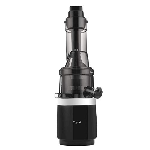 Caynel Whole Slow Juicer, Masticating Cold Press Juicer Machine Easy to Clean, Higher Nutrients and Vitamins, Eastman Tritan Material BPA-Free, Ultra Efficient 200W, 50RPMs