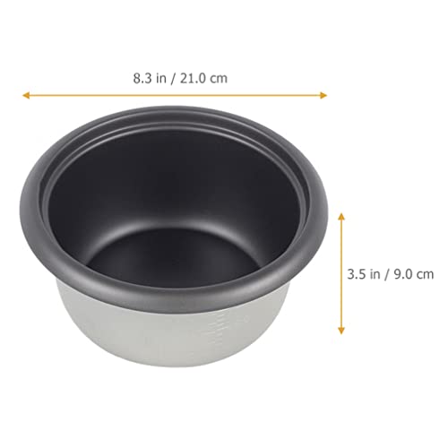 Operitacx Inner Cooking Pot for Rice Cooker and Use Rice Cooker Liner Non- Stick Rice Cooking Container Rice Maker Accessories for Rice Maker Cooker 1.5L