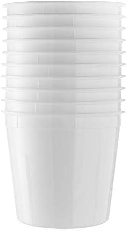 VeZee 168 oz & 5.25 Qt. Translucent Round Deli Container with Lids, A Perfect For Meal Prep Soup, Ice Cream, Freezer, Dishwasher And Microwave Safe:10 Sets