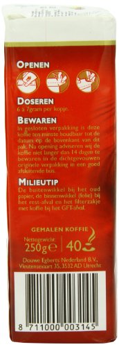 Douwe Egberts Aroma Rood Ground Coffee, 250g (Pack of 1)