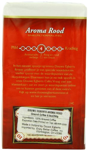 Douwe Egberts Aroma Rood Ground Coffee, 250g (Pack of 1)