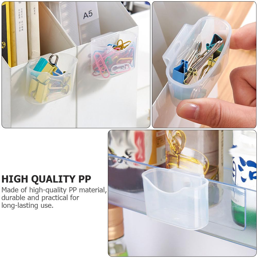 DECHOUS 4Pcs Fridge Space Allocator Refrigerator Door Storage Organizer Hanging Box Cases Refrigerator Plastic Drawer Organizer Cases