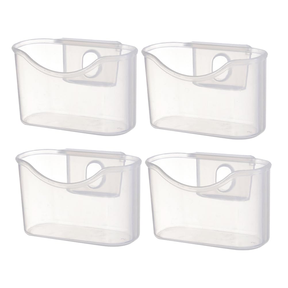 DECHOUS 4Pcs Fridge Space Allocator Refrigerator Door Storage Organizer Hanging Box Cases Refrigerator Plastic Drawer Organizer Cases