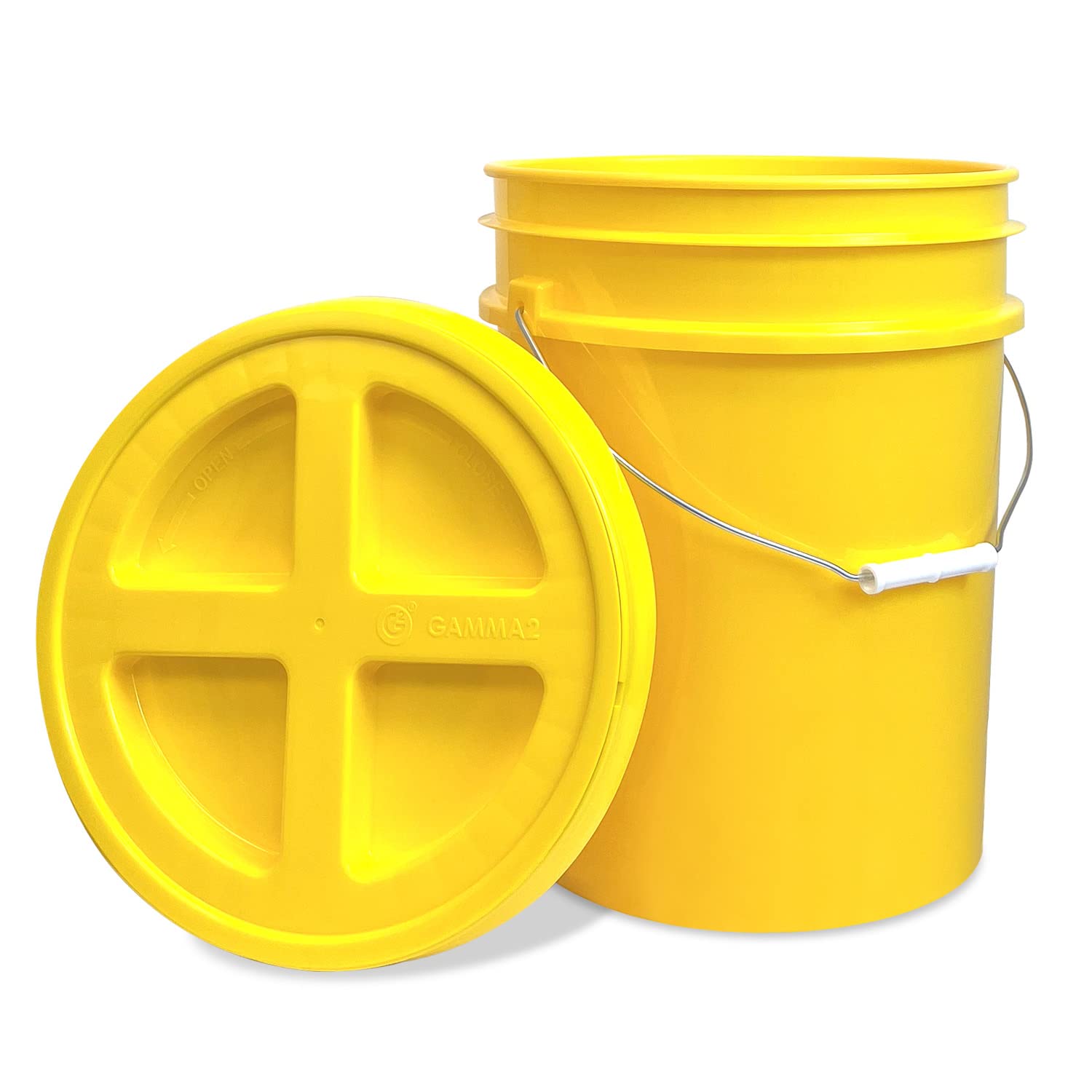 ePackageSupply 5 Gallon Bucket with Gamma Seal Screw on Airtight Lid, Food Grade Storage, Premium HPDE Plastic, BPA Free, Durable 90 Mil All Purpose Pail, Made in USA. 1 Count
