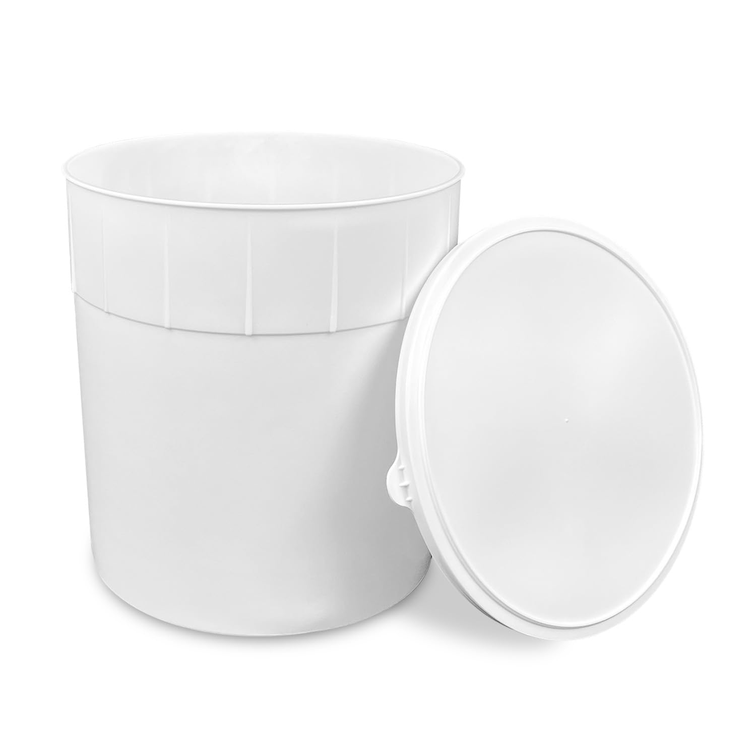 ePackageSupply 3 Gallon Ice Cream Container with Lid - Freezer Safe Storage Container, Round Plastic Container with Lid, BPA Free (1 Count)