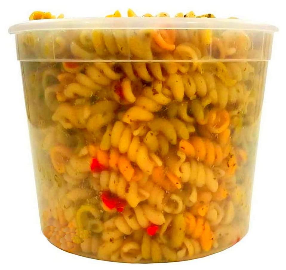 PACTOGO 64 oz (1/2 Gallon) Heavy Duty Round Plastic Deli Soup Containers with Lids, For Meal Prep Containers | BPA Free | Stackable | Leakproof | Microwave/Dishwasher/Freezer Safe (Pack of 5 Sets)