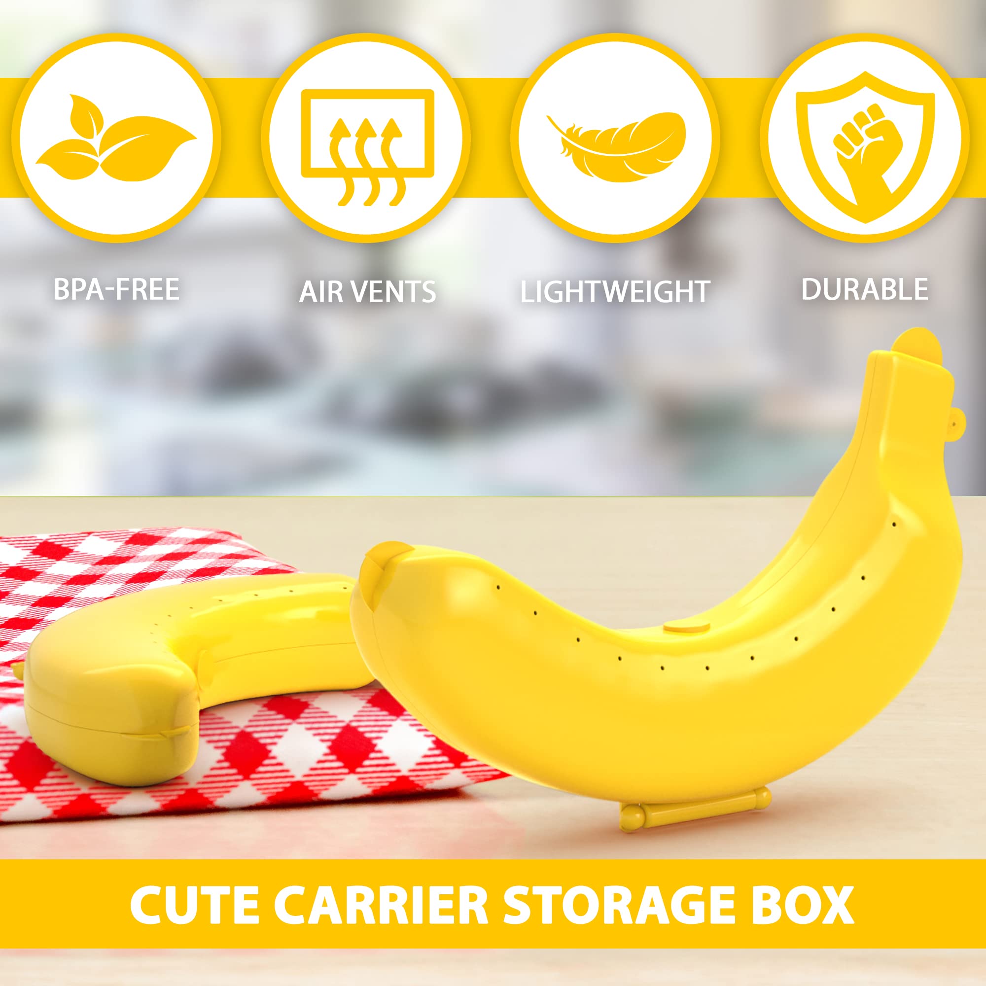 Popi Products 6PCS Vegetable And Fruit Storage Containers For Fridge-Reusable Fresh Food Savers-Onion Storage Pod-Tomato Holder-Lemon Saver-Avocado Holder-Apple And Banana Case