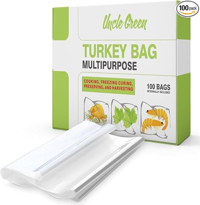Uncle Green Multipurpose Turkey Bags -19" x 24.5"-100 bags per box