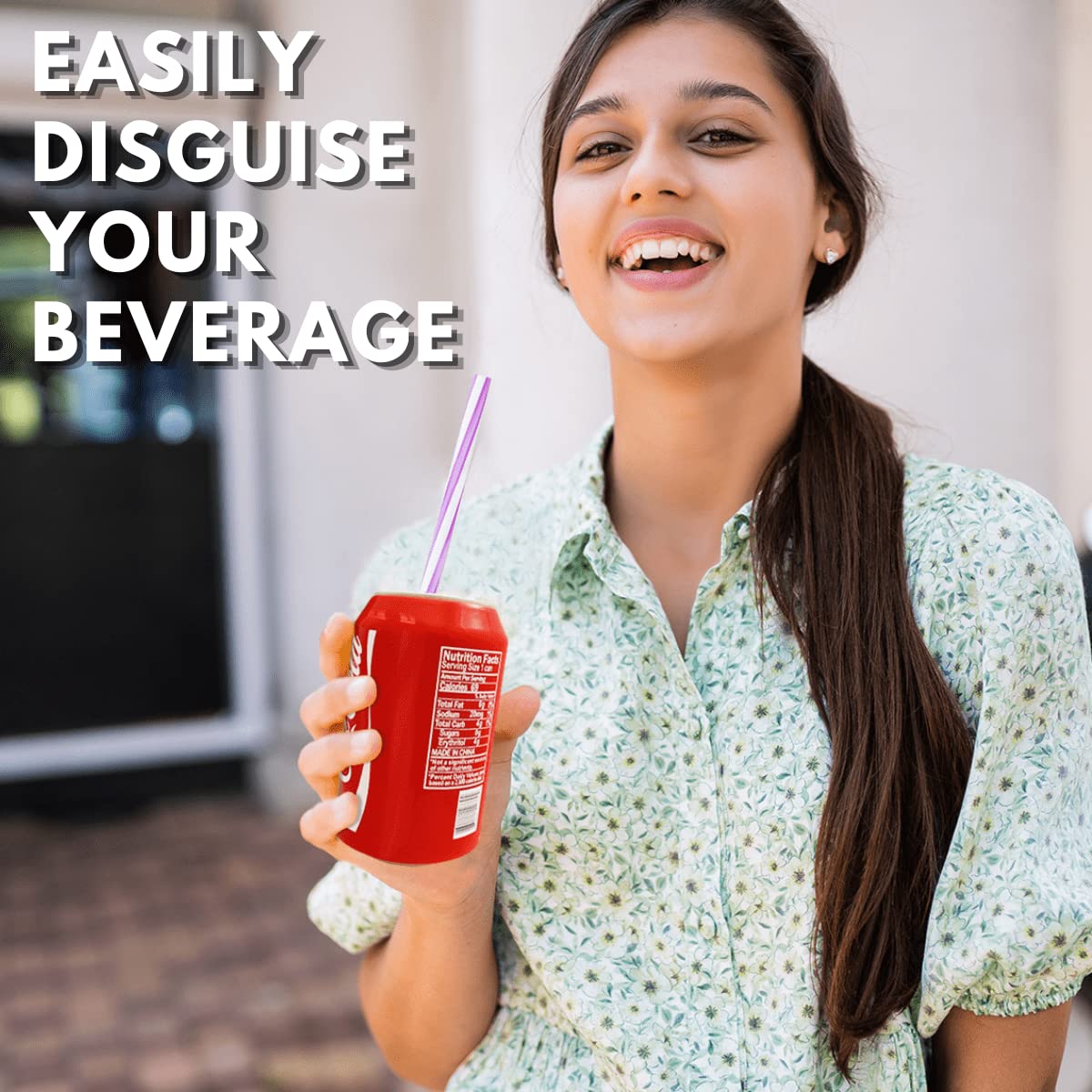 Can Covers that Look Like Soda, Silicone Sleeves for Cans, Can Wraps, Fits All 12FL OZ 355ml (Red - 2 Pack)