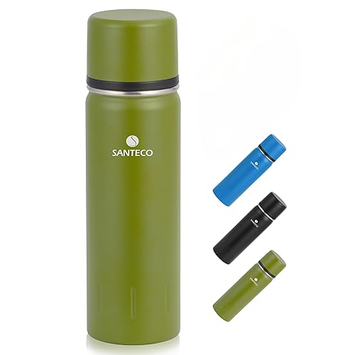 Classic Vacuum Insulated Wide Mouth Flask Bottle, BPA-Free 18/8 Stainless Steel Insulated Beverage Bottle for Cold & Hot Thermos, Keeps Liquid Hot 12hrs or Cold for Up to 24 Hours