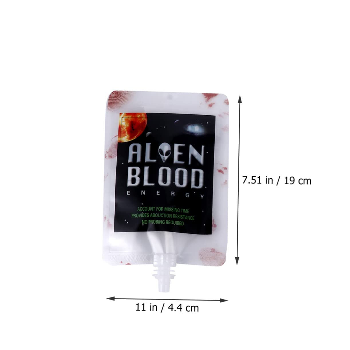 Toyvian Alien Halloween Bag 40 Pcs Beverage Storage Bag Blood Storage Container Leakproof Seal